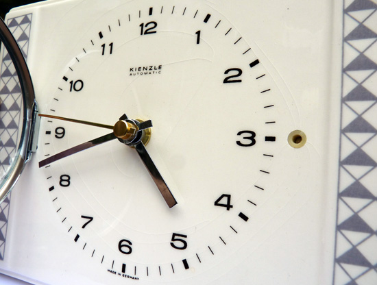 Kienzle Automatic Ceramic Kitchen Clock Germany 1960